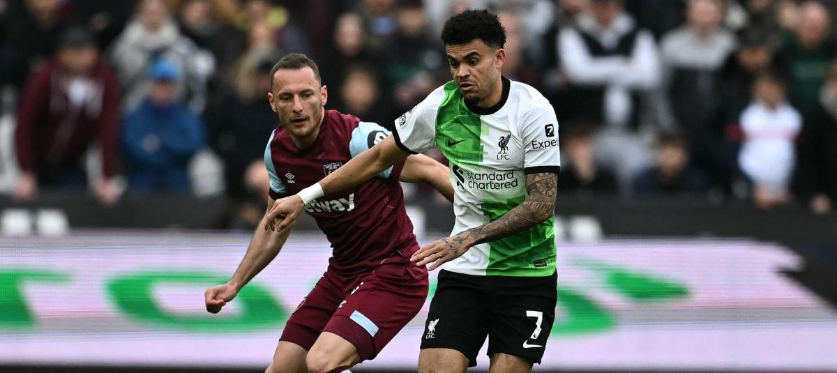EN VIVO: Liverpool de Luis Díaz se juega contra West Ham una de sus últimas cartas, 2-2