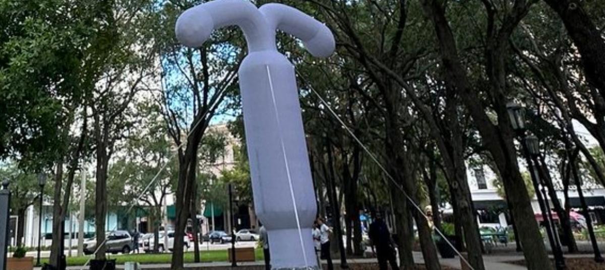 Un DIU gigante llegó a Florida: ¿para qué sirve y dónde se ubica?