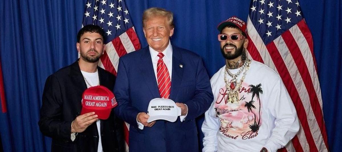 Anuel AA, ex de Karol G, sorprende en evento político de Donald Trump y ...