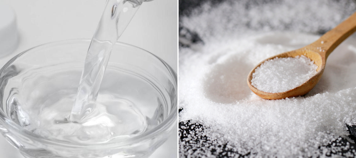 Beneficios de mezclar sal con vinagre y para qué se usa