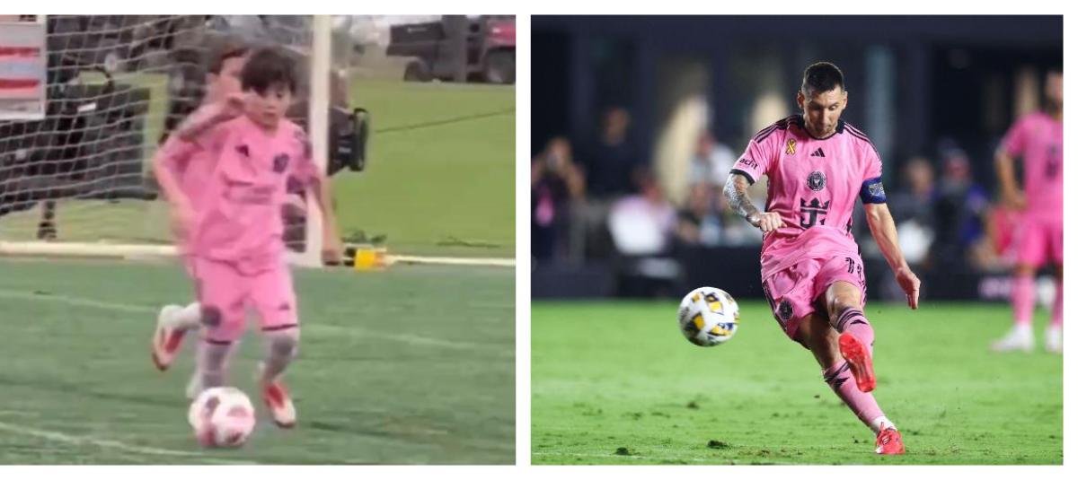 Video | Ciro, el hijo de Messi, sensación mundial por tremendo golazo: se bailó a los rivales