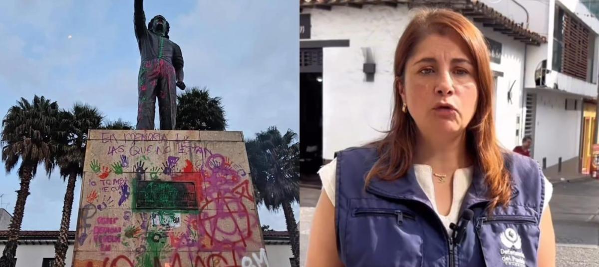 Defensora del pueblo se pronuncia por vandalismo contra monumento de ...