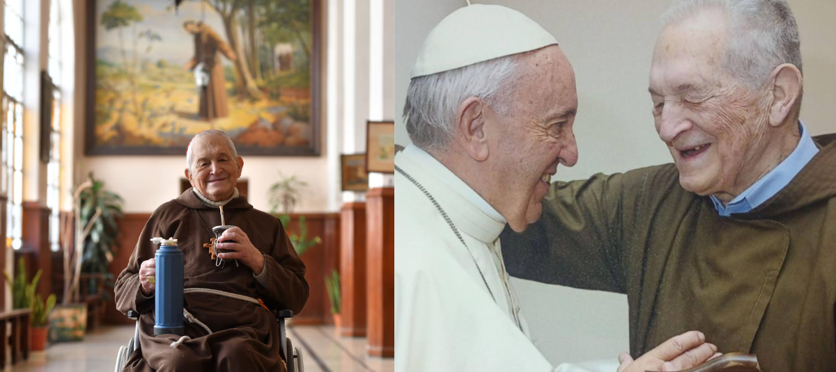 El sencillo fraile que confesaba al papa Francisco y a sus 98 años ...