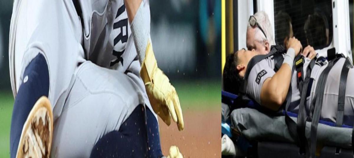 Video | Escalofriante lesión del jugador de Yankees Oswaldo Cabrera, fue evacuado en ambulancia ...