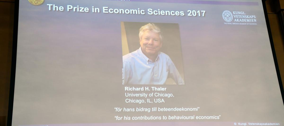 Premio nobel de economía 2017 Richard Thaler
