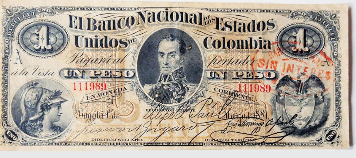 ¿Cuál fue el primer billete de Colombia?