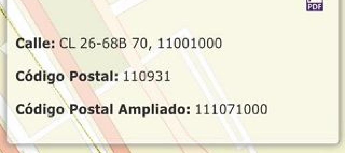 Código postal en Bogotá:Consulta por localidad o barrio