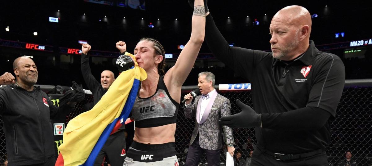 Colombiana Sabina Mazo vence a JJ. Aldrich en UFC 246