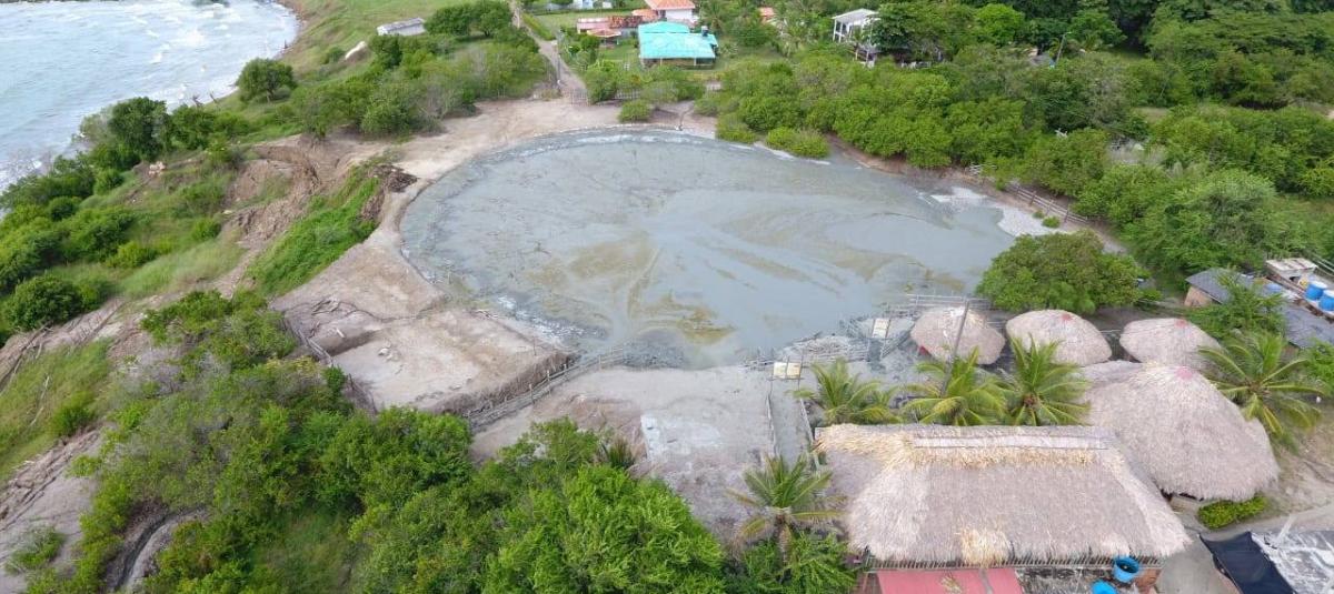 El ecoparque que se construirá en el volcán de lodo de Arboletes, Antioquia