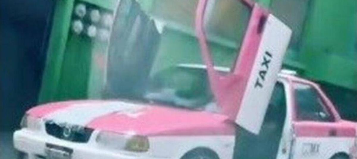 Taxi modificado como un lamborgini es sensación en TikTok