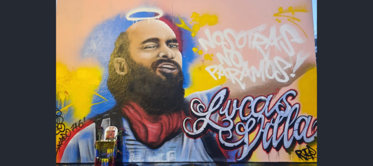 Lucas Villa: en Londres pintaron un mural del estudiante asesinado