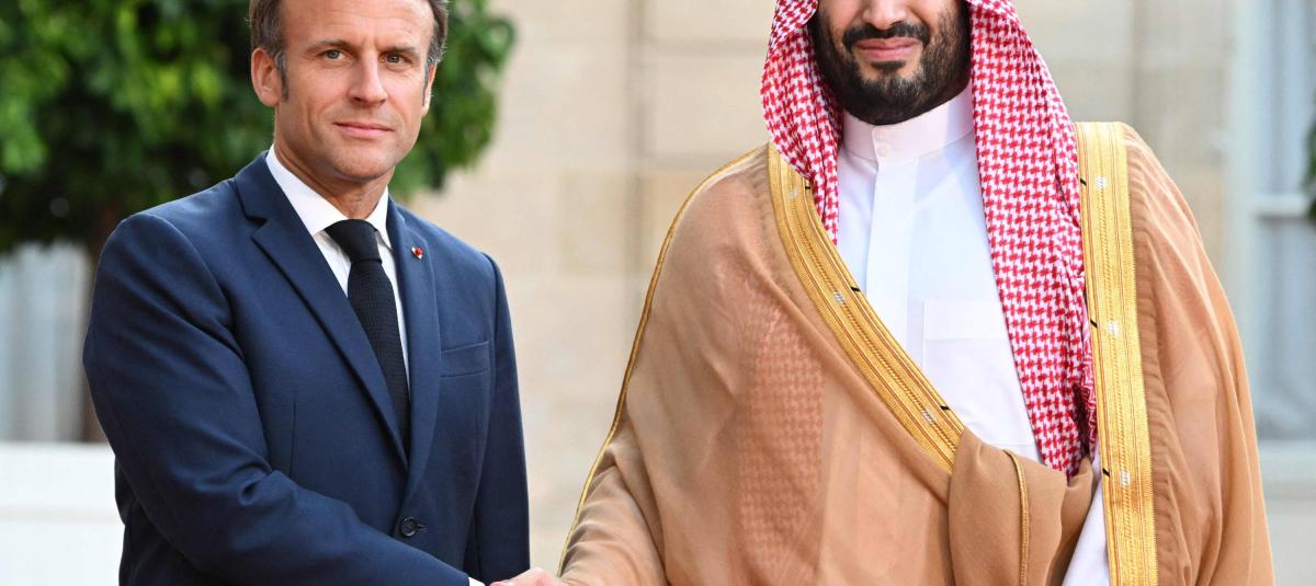 Emmanuel Macron y Mohamed Bin Salmán se reúnen en Francia