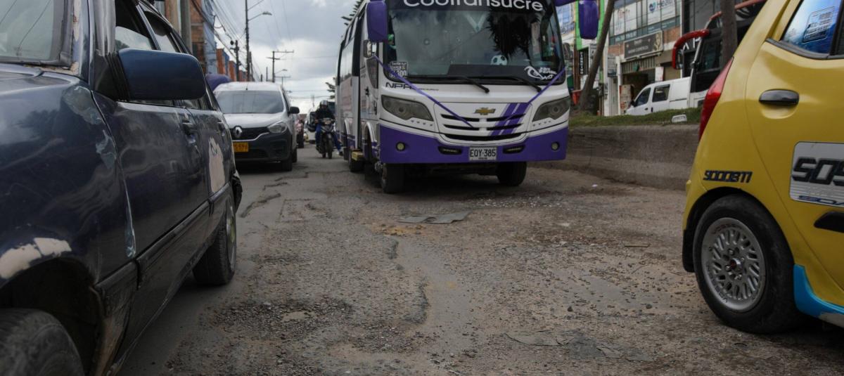 Vías de Soacha: cuatro corredores de alto flujo se encuentran en mal estado