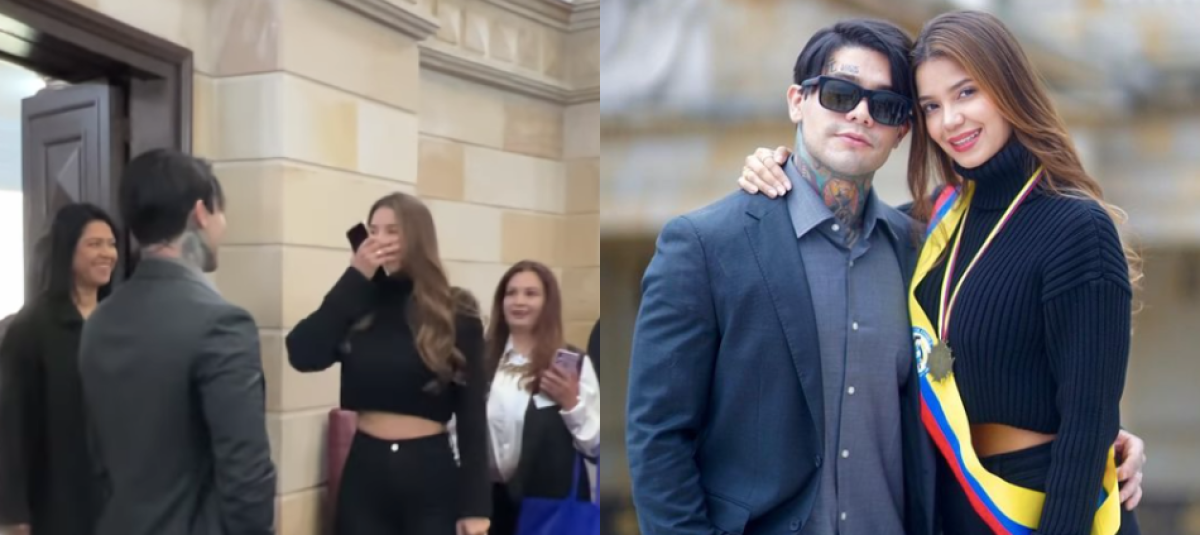 Yeferson Cossio regresó de Japón para sorprender a Jenn Muriel