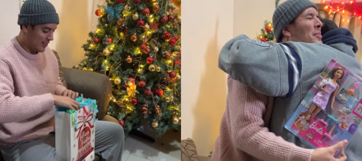 Influencer Un Tal Fredo recibió una Barbie como regalo de sus padres