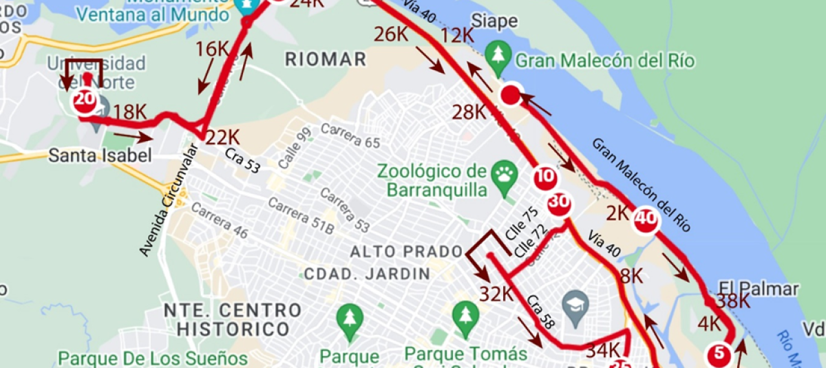 Maratóen Barranquilla: estos son los cierres viales