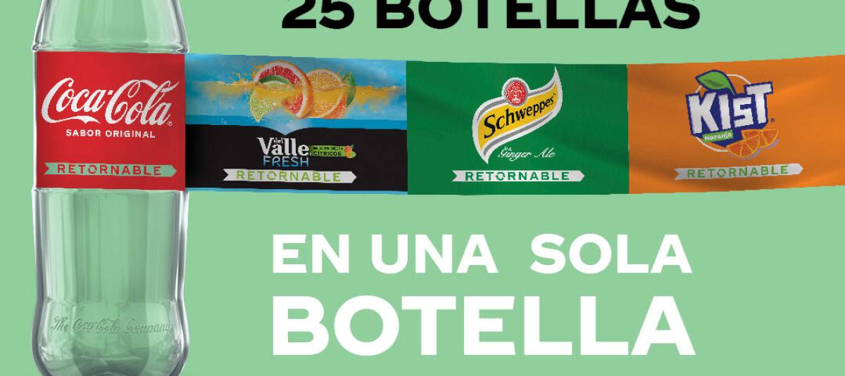 Coca-Cola crea una botella retornable universal para frenar los residuos
