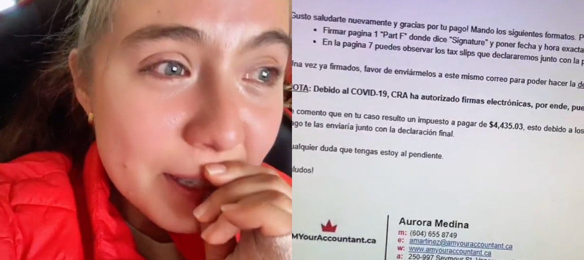 Mexicana llora al darse cuenta de la fortuna que debe pagar en impuestos