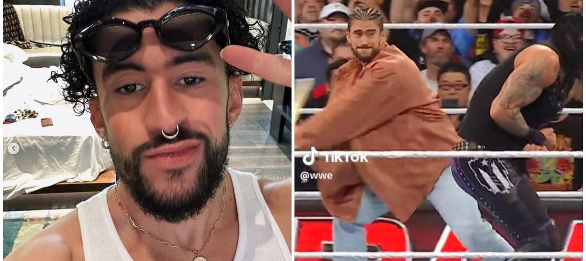 Bad Bunny mostró cómo quedó golpeado tras su pelea en la WWE