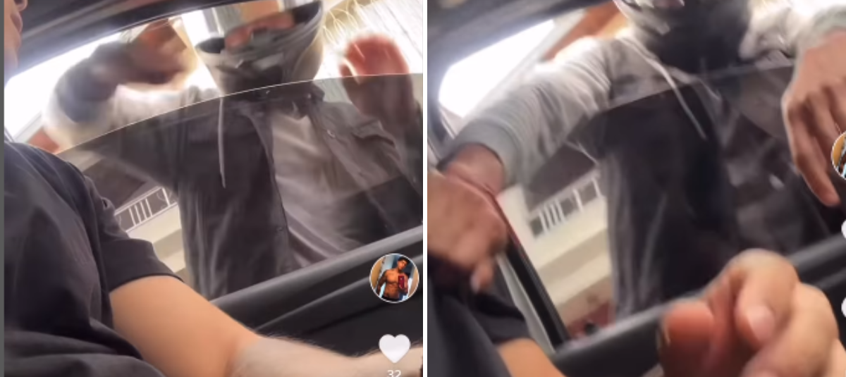 A cantante Ian B le roban el celular en pleno en vivo en Instagram