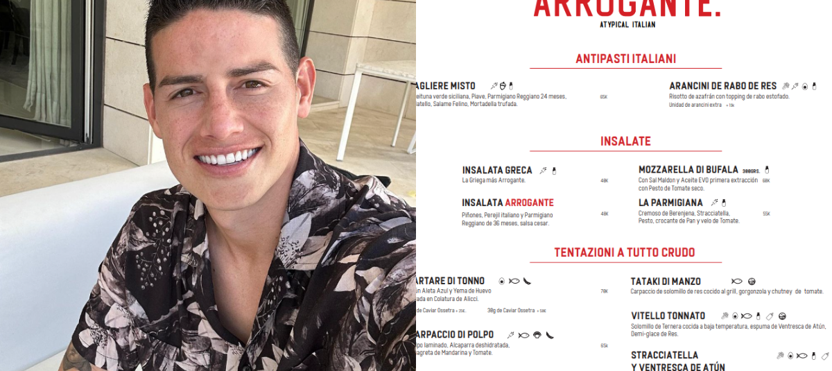 Restaurante James: los precios y las cartas de Arrogante