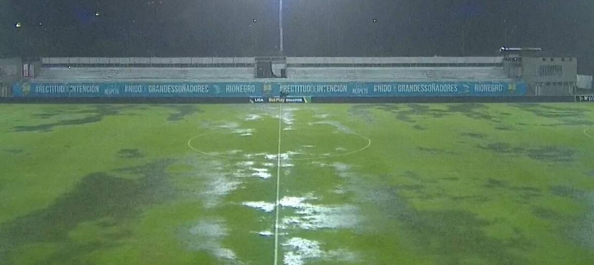 Águilas Doradas vs. Pasto, suspendido por inundación y mal tiempo en ...