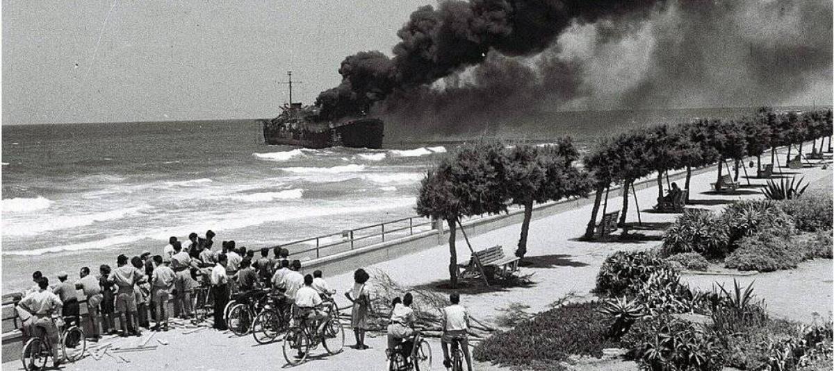 Israel: hundimiento del Altalena, barco que casi termina con nacimiento ...