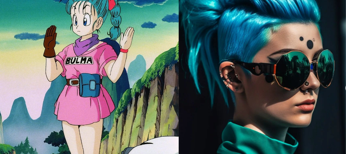 IA reveló cómo se vería 'Bulma' de 'Dragon Ball zeta' en la vida real