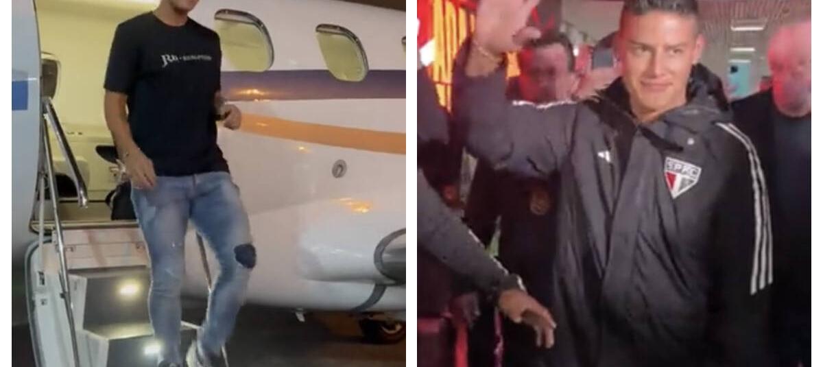 James Rodríguez: así fue su bienvenida a su llegada a Sao Paulo