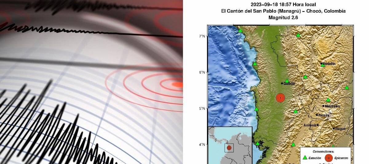 Temblor hoy 18 de septiembre en Colombia: epicentro en choco