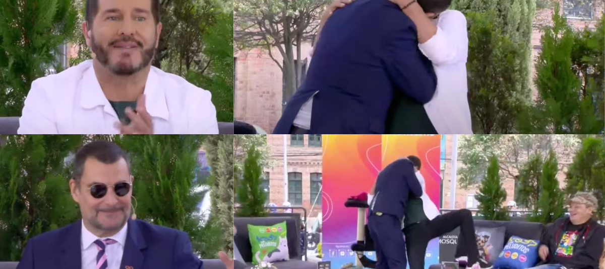 Video: Marcelo Cezán besó en vivo a Rafa Taibó en Bravíssimo