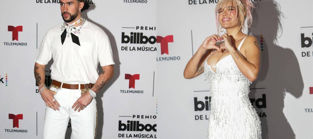 Duelo de moda en la alfombra azul de los Premios Billboard Latinos 2023