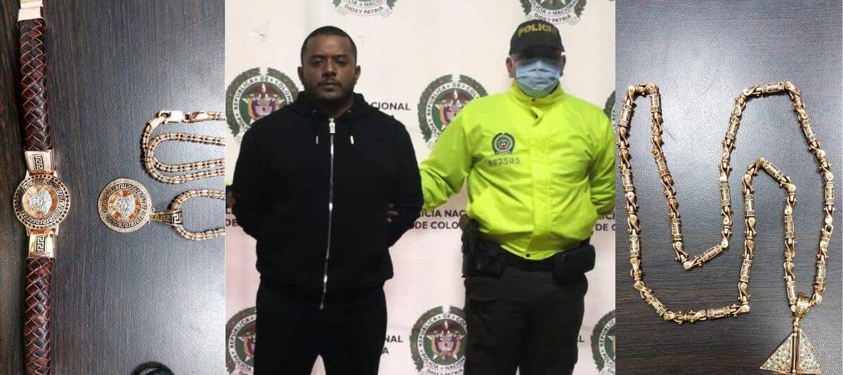 Alias Martín joyas con las que cayó señalado narco del clan del Golfo