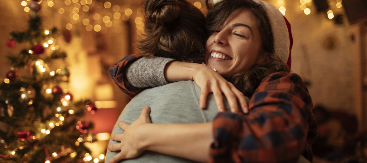 Abrazo Feliz Exclusivo Y Agradable