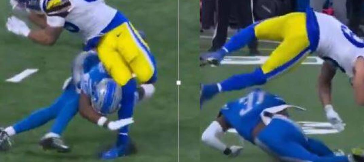Video: la escalofriante lesión de Tyler Higbee en Rmas vs. Lions de la NFL