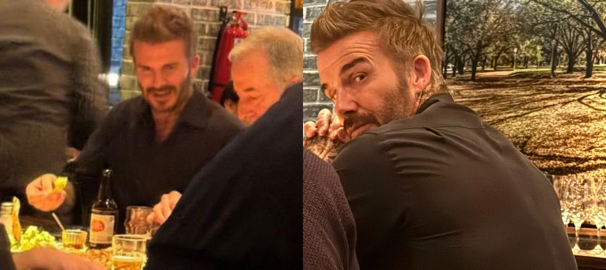 Captan a David Beckham tomándose una Carta Blanca en Monterrey y surgen ...
