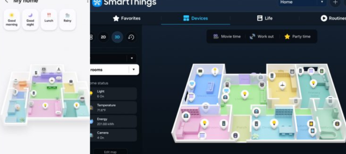 Samsung lanza Map View 3D, que permite tener planos reales del hogar en ...