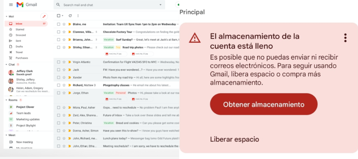 ¿Almacenamiento lleno en Gmail? El propio Google revela cuatro trucos ...
