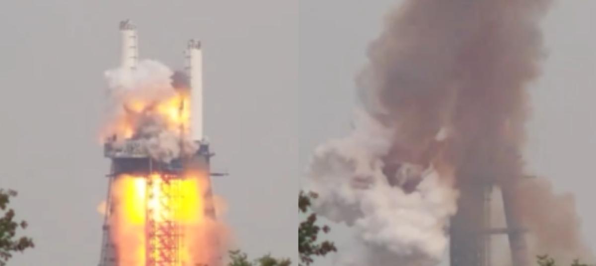 En video: sorprendente explosión en instalaciones de SpaceX durante una ...
