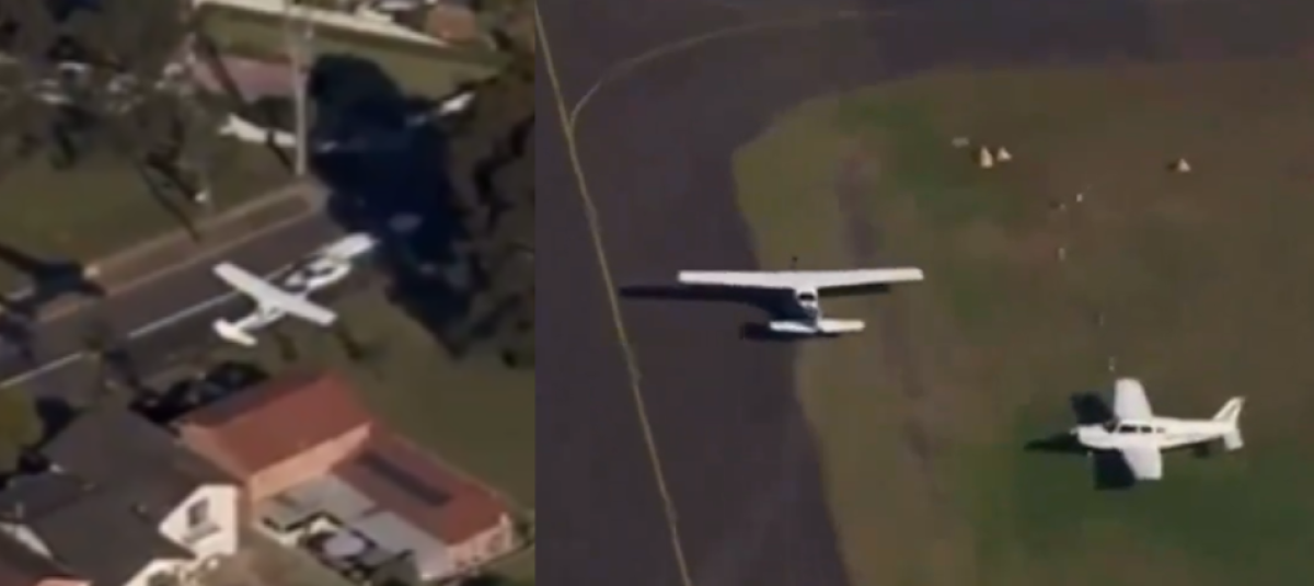 Impactantes imágenes de una avioneta que aterrizó de emergencia y casi ...