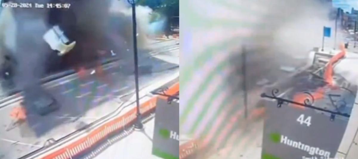 Video de Explosión en chase bank de ohio, famoso banco de Estados Unidos