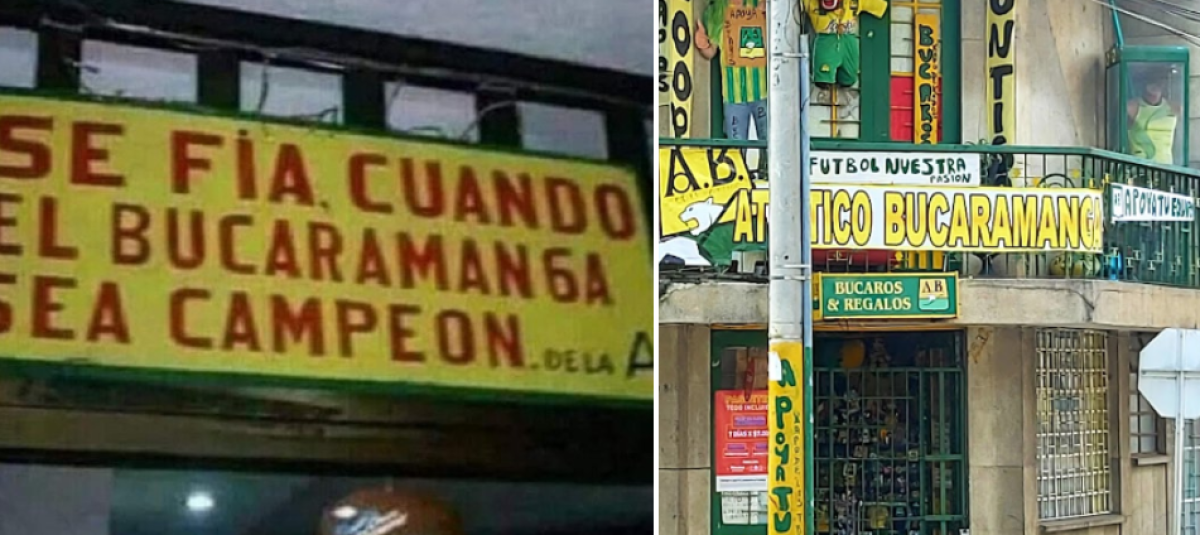 'Se fía cuando el Bucaramanga sea campeón de la A': el letrero que se ...