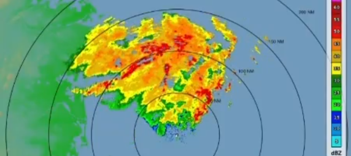 (Video) Así se ve el paso de la tormenta Sara sobre espacio aéreo ...