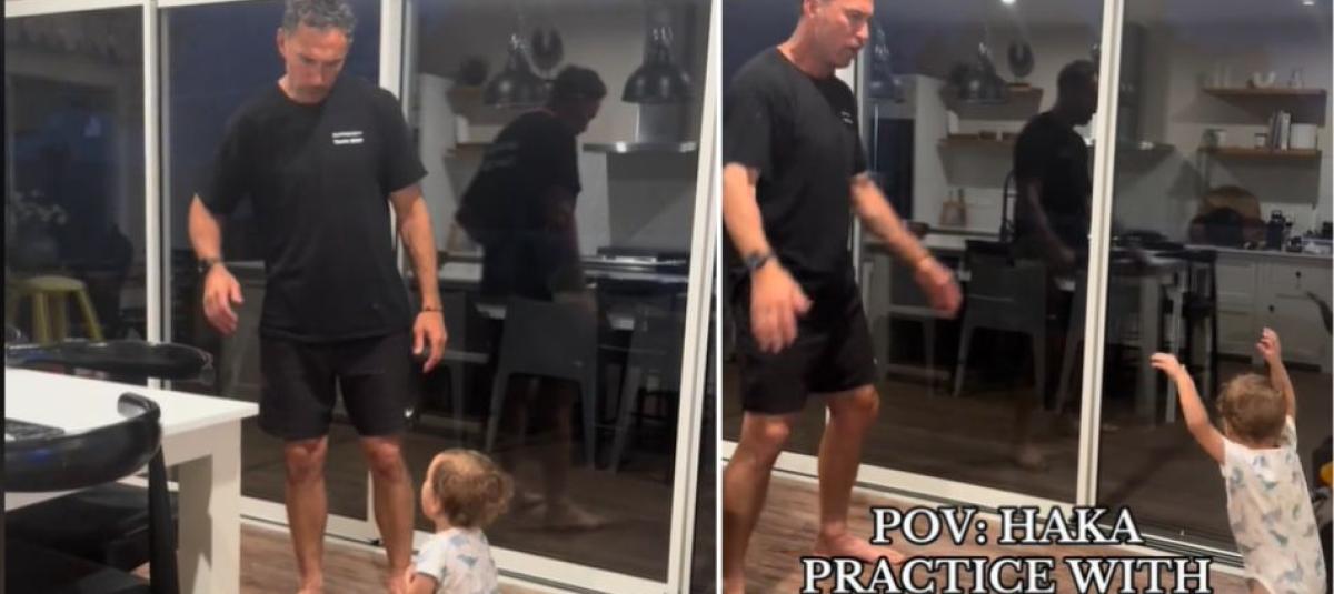 La historia del bebé que practicó el ‘Haka’ con su padre y se volvió ...