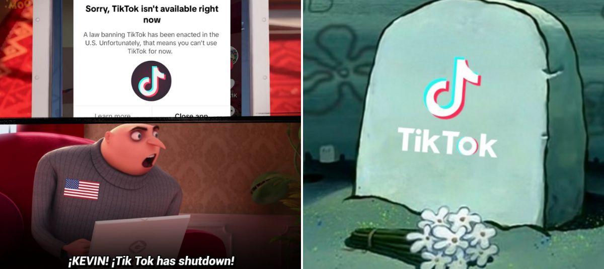 Los mejores memes por el cierre de TikTok y CapCut en Estados Unidos