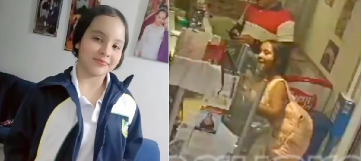 Revelan videos de seguridad que muestran a Danna Sofía, niña desaparecida en Bucaramanga