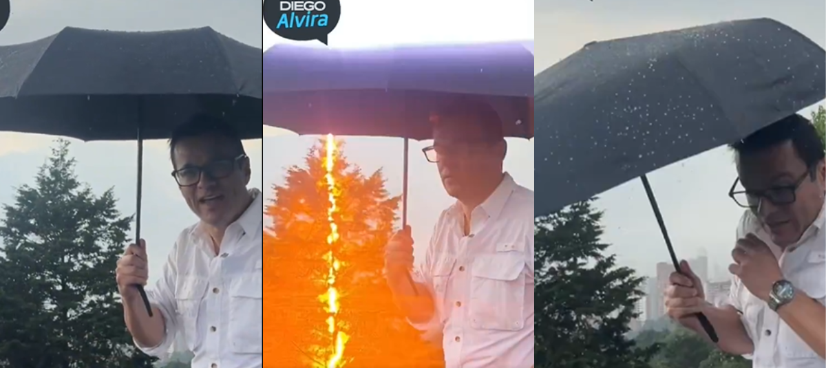 VIDEO | Juan Diego Alvira se salvó por centímetros de ser impactado por ...