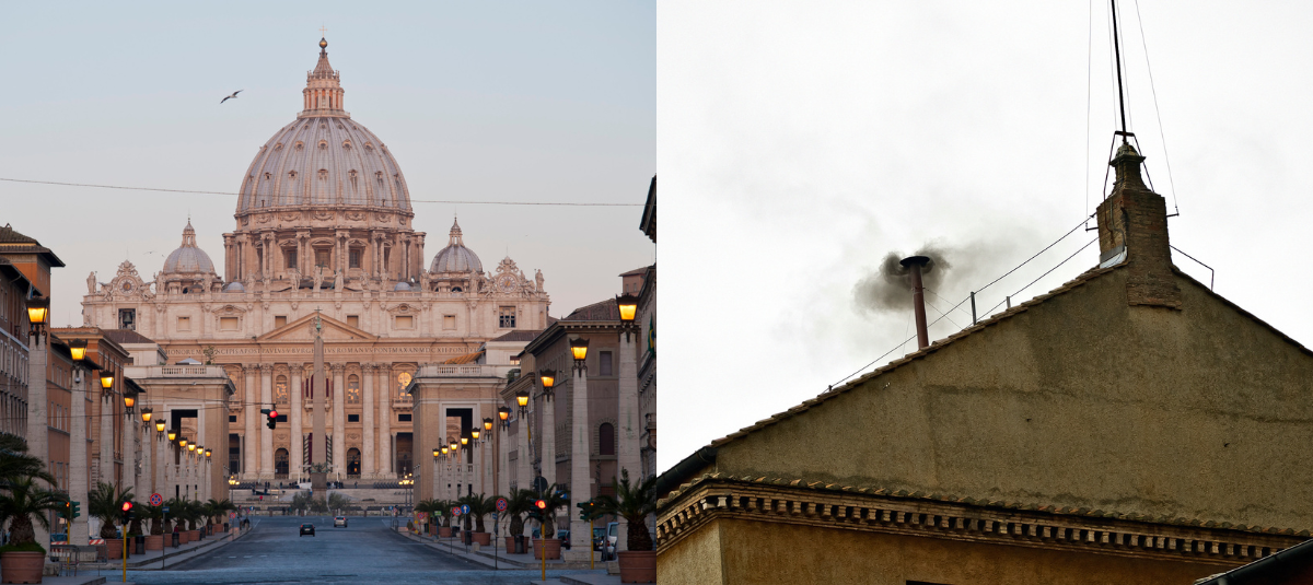 ¿Qué significa el color del humo durante el cónclave de elección del ...