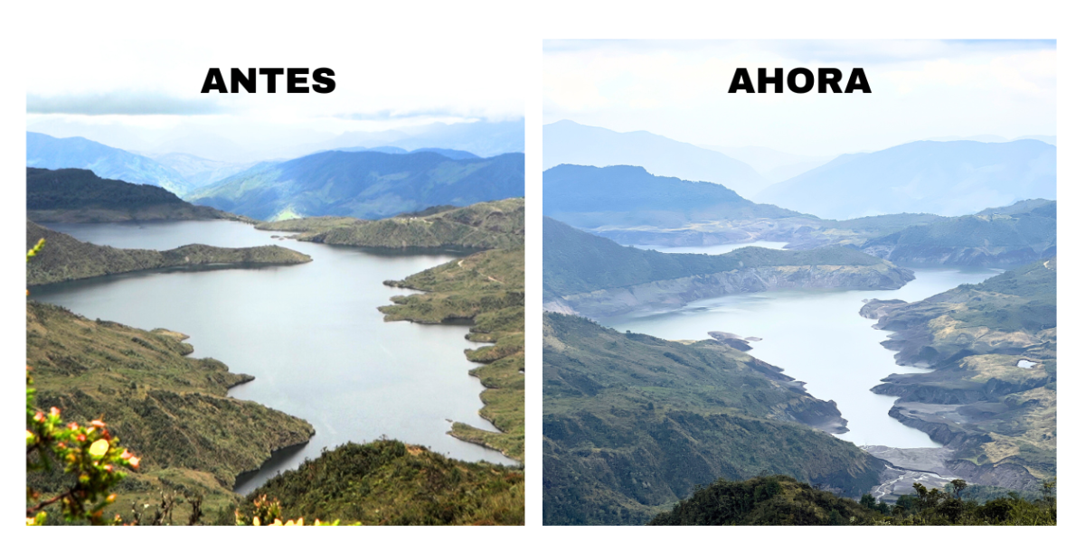 En imágenes: el antes y el ahora de los embalses de Bogotá que están en ...