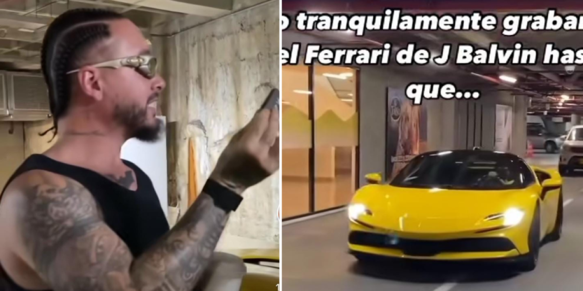 ¡De no creer! J Balvin le prestó su lujoso Ferrari SF90 Stradale ...